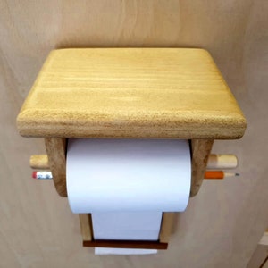 Shopping List Holder With Paper Roll and Pencil - Etsy