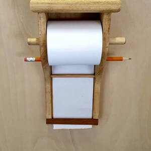 Shopping List Holder With Paper Roll and Pencil - Etsy