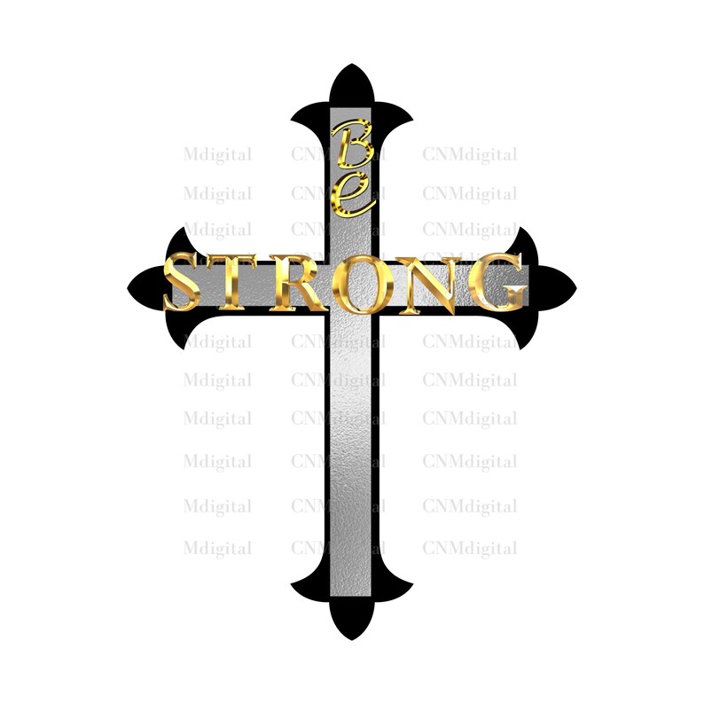 Gold Cross, Instant Download, Clipart Cross, Christian Cross, Religious ...