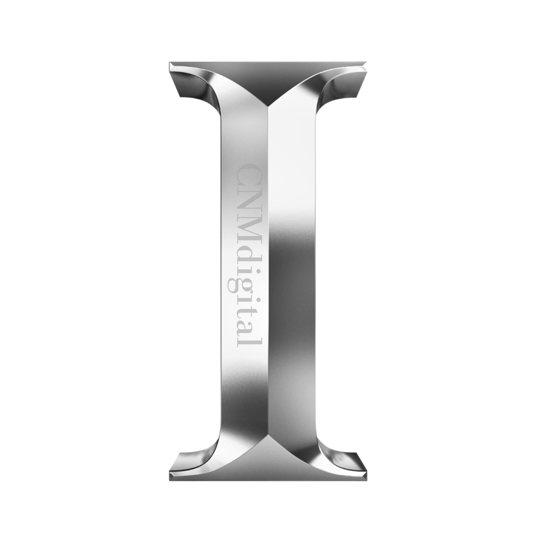 Silver Letter I Clipart: Metallic PNG, Transparent Alphabet (digital ...