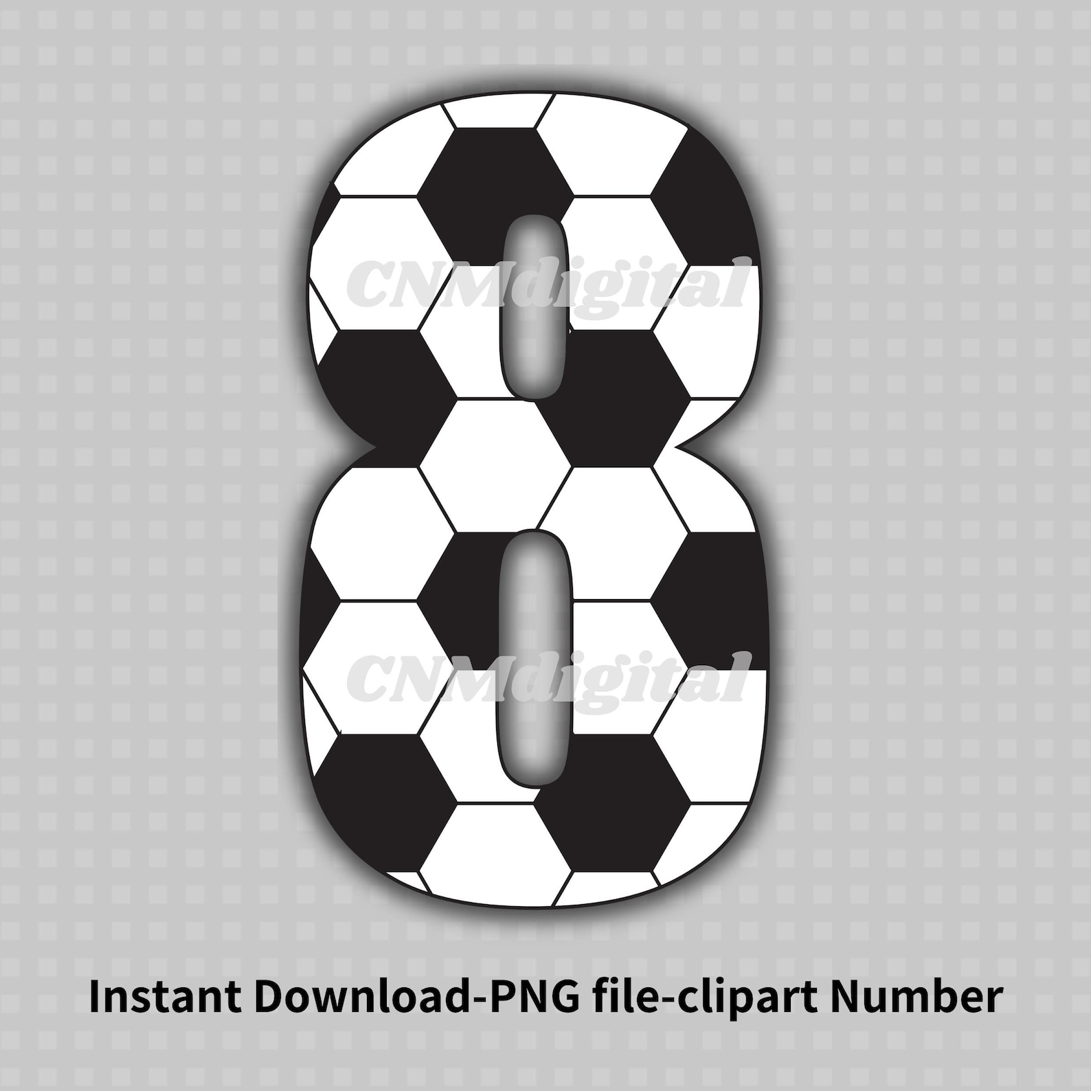 Football Numbers, Soccer Numbers ,instant Download, Digital Numbers ...