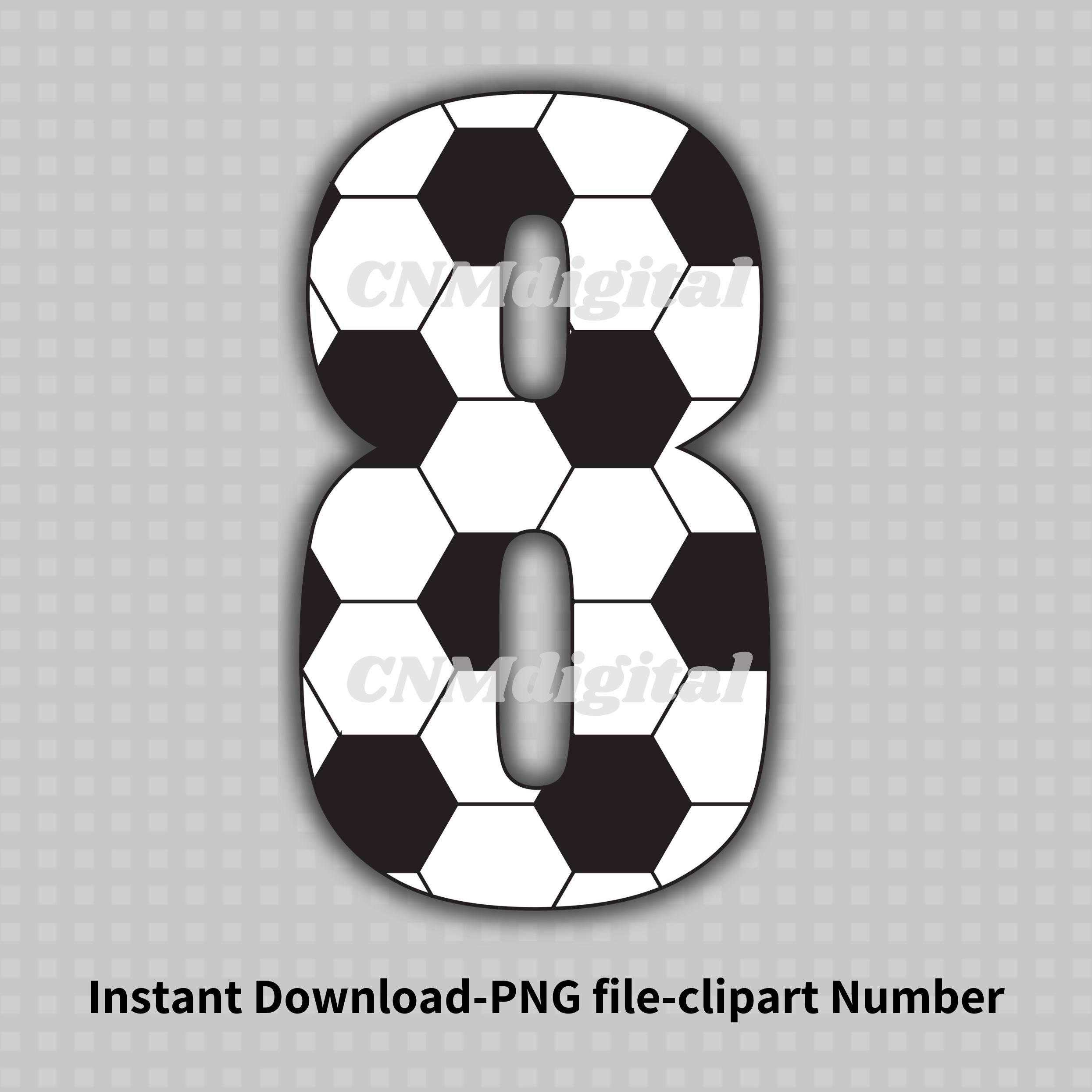 Football Numbers, Soccer Numbers ,instant Download, Digital Numbers ...