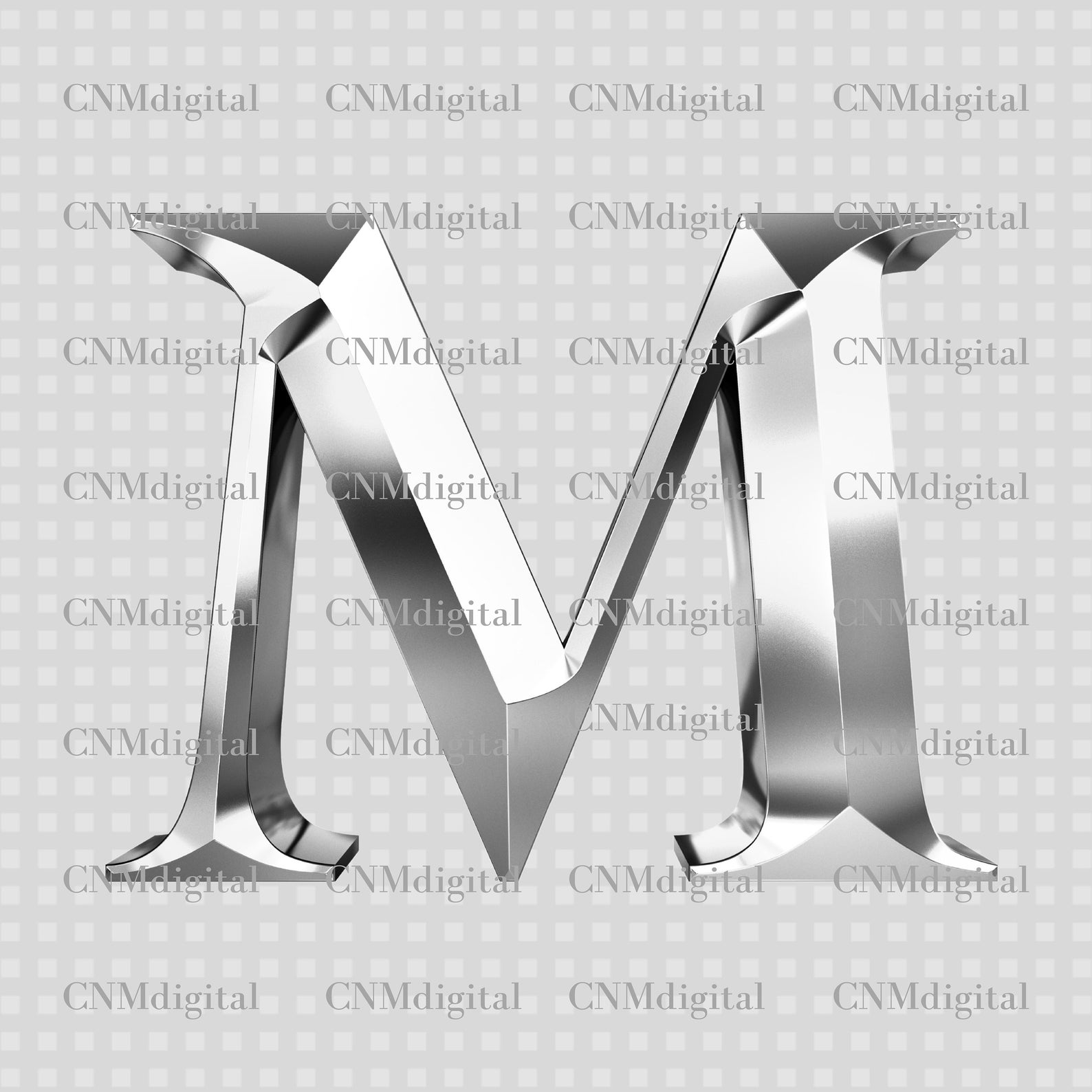 Silver Letters, English Alphabet, Instant Download, Digital File ...