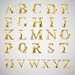 Gold Letters English Alphabet, A-Z 26 Gold Color Letters, Instant ...