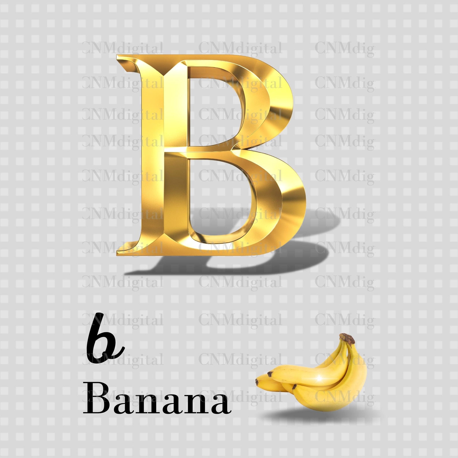 Gold English Alphabet Letters, Fruits Alphabet Clipart Includes A to Z ...