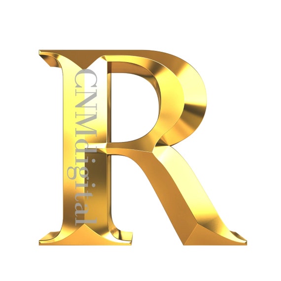 Gold Letters English Alphabet Instant Download Digital - Etsy