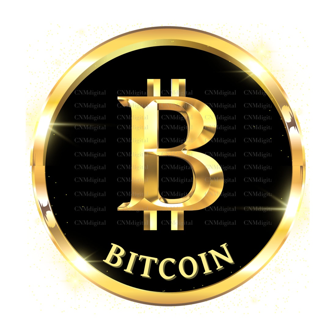 Bitcoin Gold Logo Instant Download, Digital Bitcoin PNG, Cryptocurrency ...