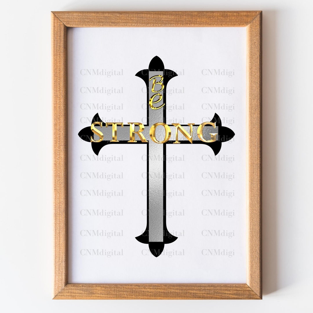 Gold Cross, Instant Download, Clipart Cross, Christian Cross, Religious ...