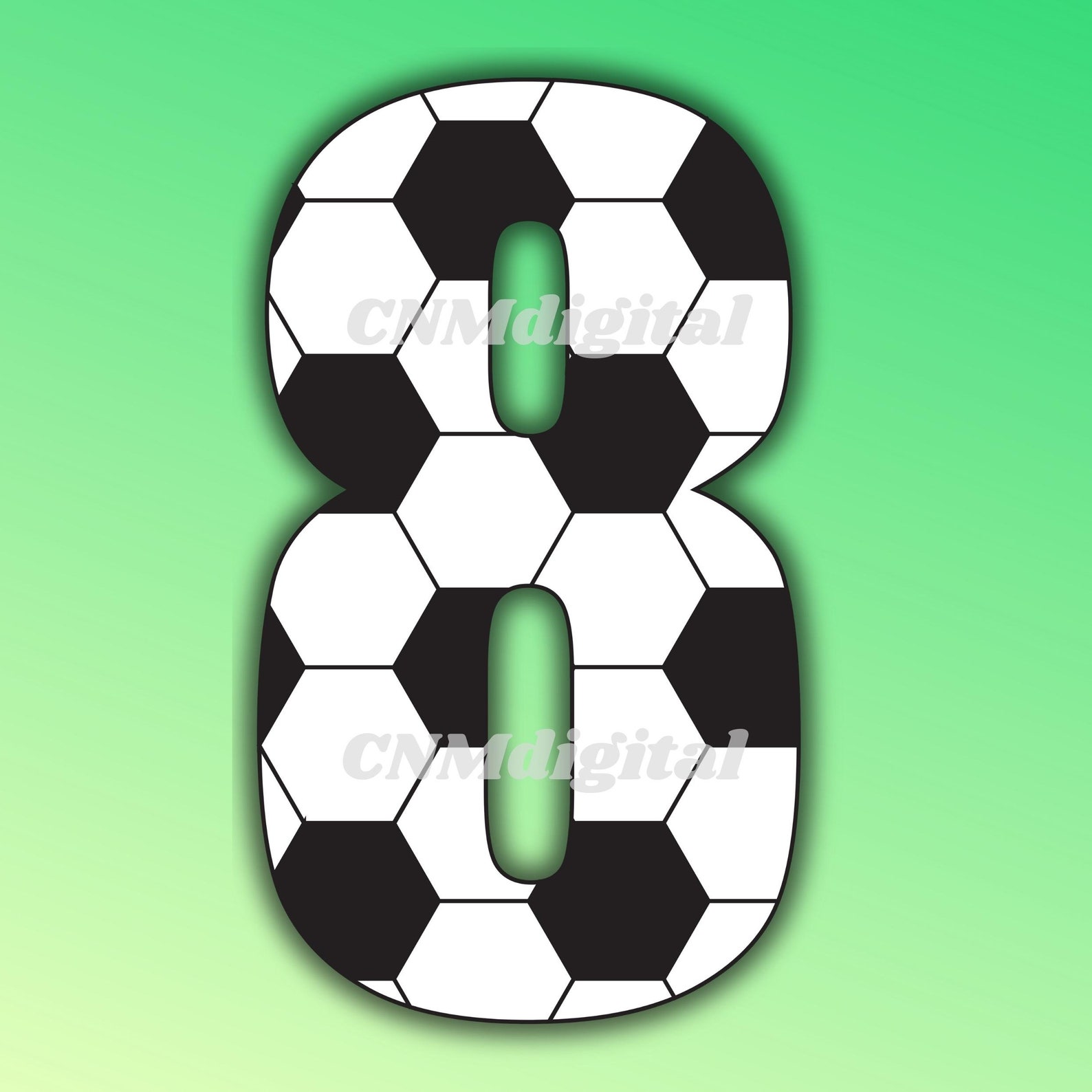 Football Numbers, Soccer Numbers ,instant Download, Digital Numbers ...