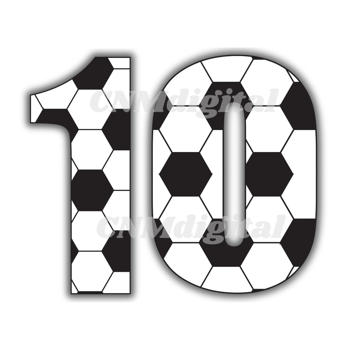 Football Numbers, Soccer Numbers ,instant Download, Digital Numbers ...