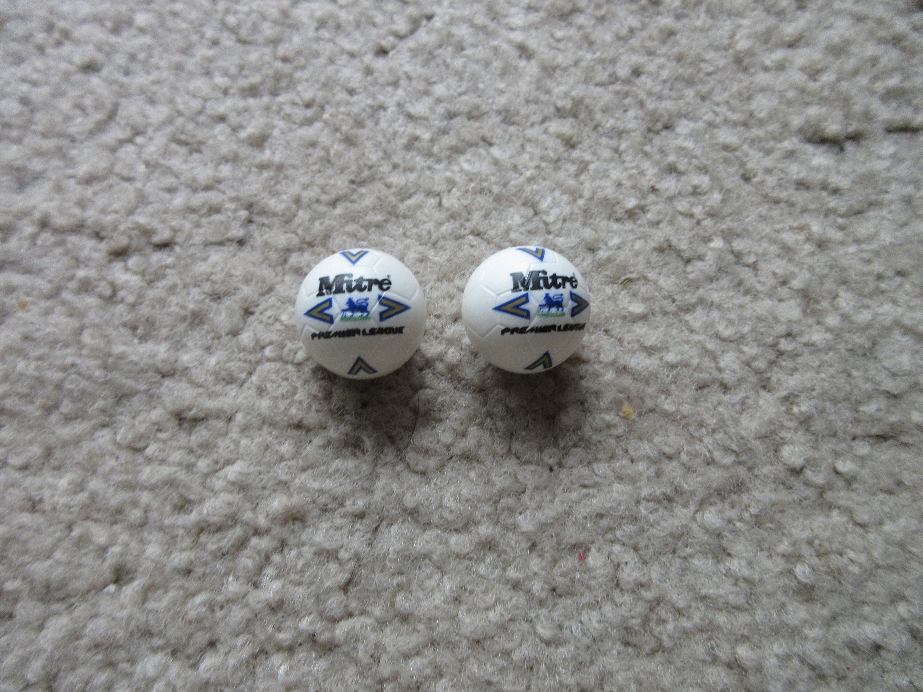 Subbuteo Football 2 Mitre Premier League Official Balls Blue Logo - Etsy