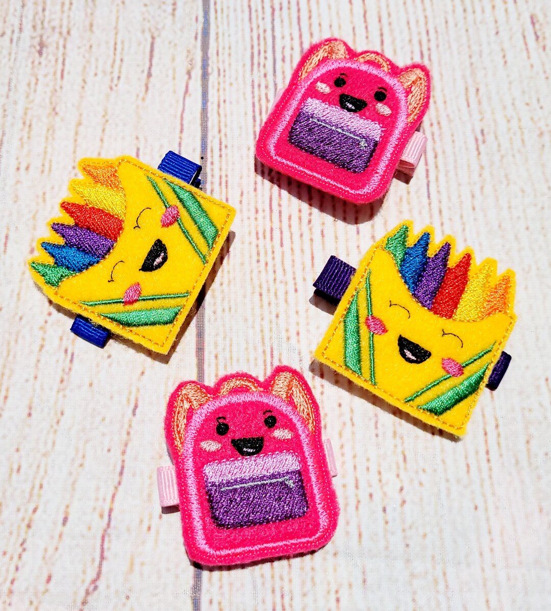 Back to School Hair Clips, Best Friend Hair Clips, Toddler Hair Clips ...