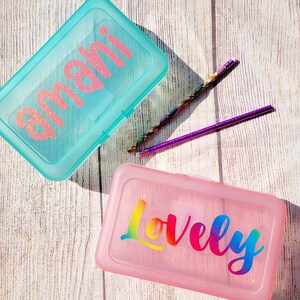Personalized Pencil Box, Personalized Pencil Case, Girls Pencil Box, Boys Pencil Box, Custom ...
