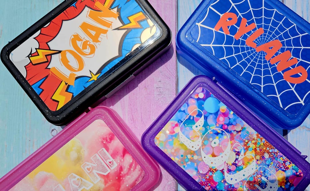 Personalized Pencil Box, Custom Pencil Box, Comic Book Pencil Box, Girl ...