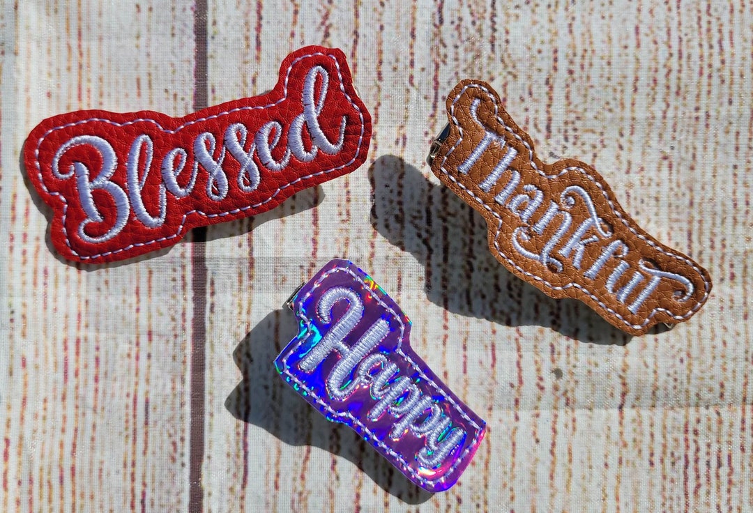 Personalized Hair Clips, Inspiring Words Hair Clips, Custom Hair Clips ...