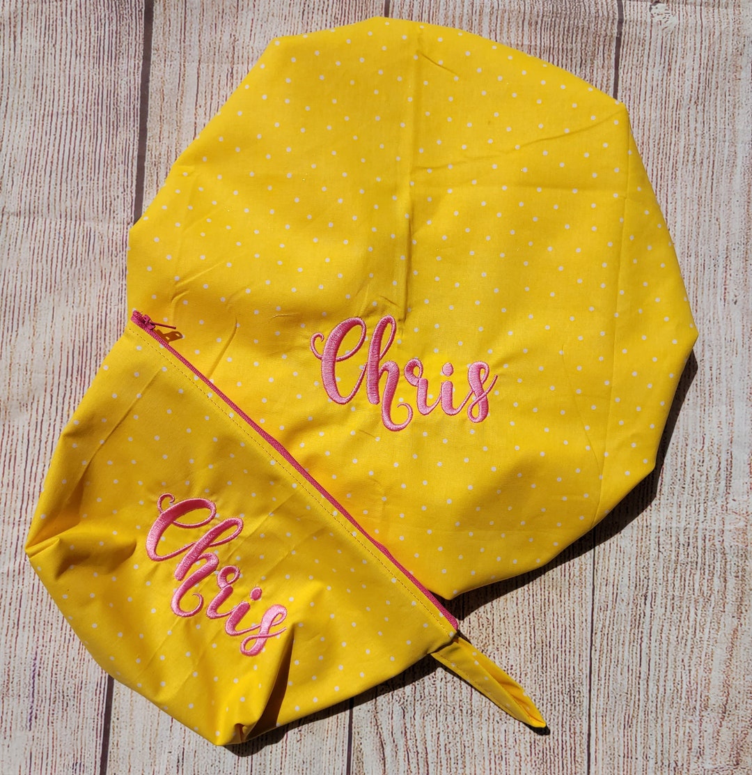 Personalized Satin Lined Bonnet, Bonnet, Hair Bonnet, Custom Bonnet ...