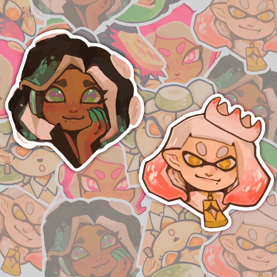 Splatoon Stickers Squid Sisters off the Hook Agents 3 and - Etsy