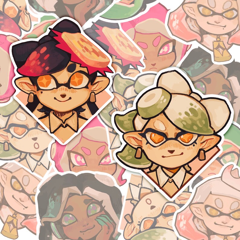 Splatoon Stickers Squid Sisters off the Hook Agents 3 and - Etsy