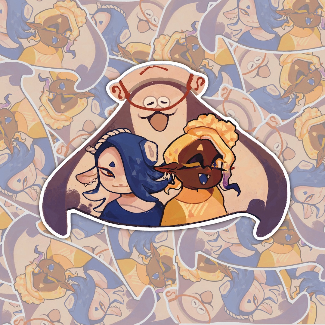 Splatoon 3 Deep Cut Sticker frye, Shiver, and Big Man - Etsy