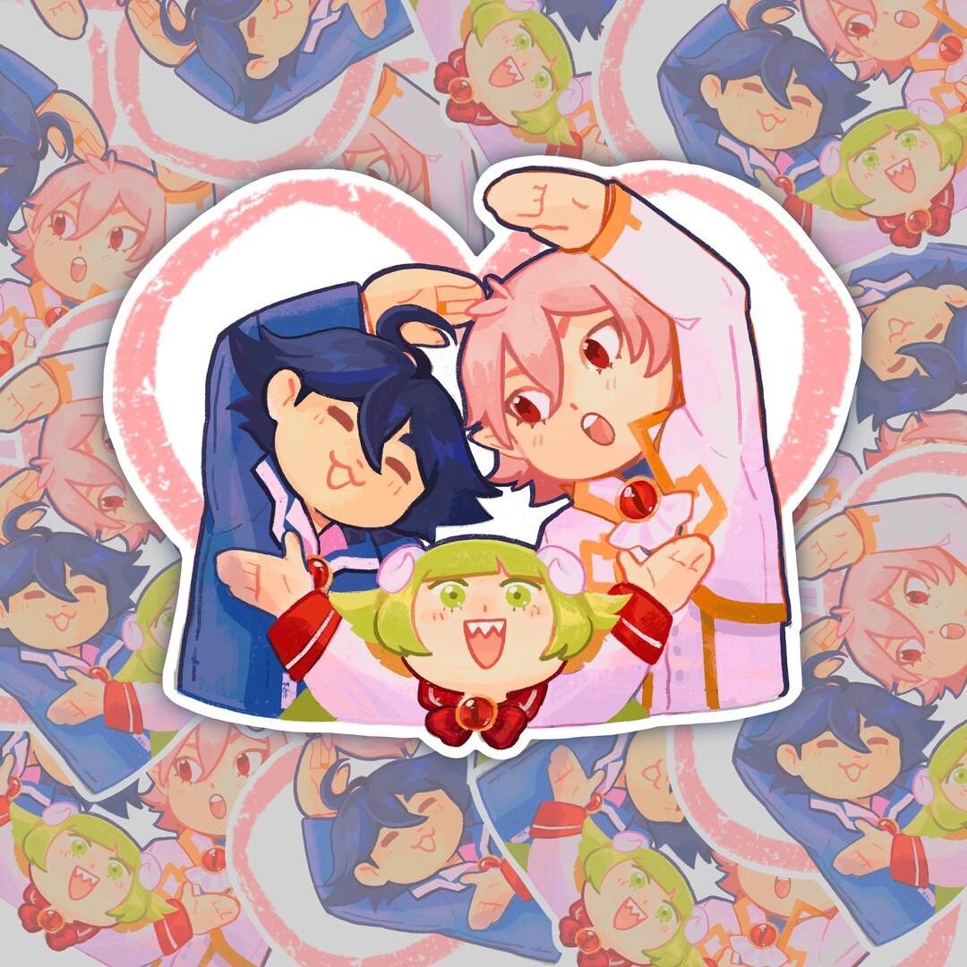 Mairimashita Iruma-kun Alice, Clara, and Iruma Sticker - Etsy