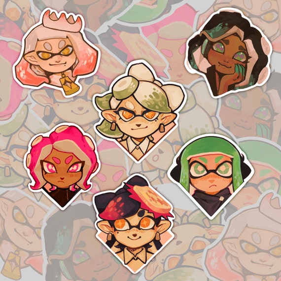 Splatoon Stickers Squid Sisters off the Hook Agents 3 and - Etsy
