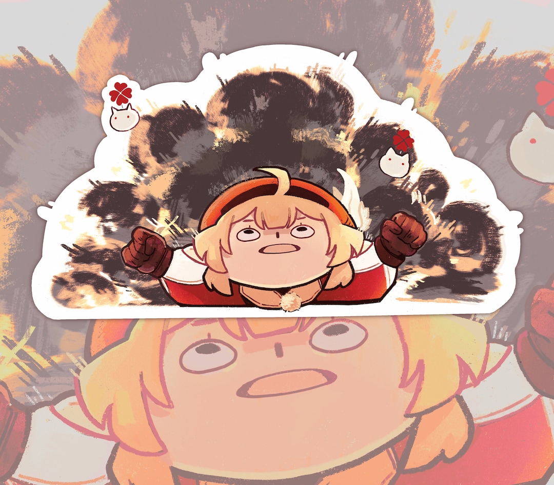 Genshin Impact Klee Explosion Sticker - Etsy