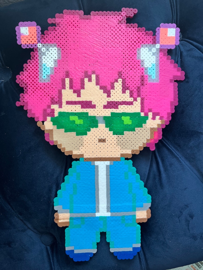 Saiki K Inspired Giant Perler - Etsy