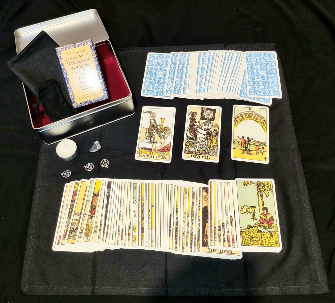 Tarot Kit, Tarot Reading Kit, Witch Tarot Kit, Tarot Cards *rider Waite ...