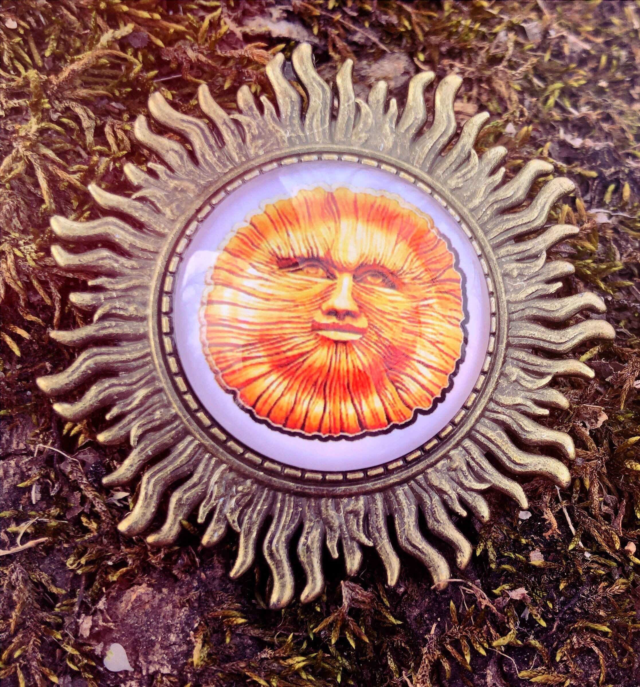Wicker Man Sun Brooch Pin Summerisle Hammer Horror - Etsy