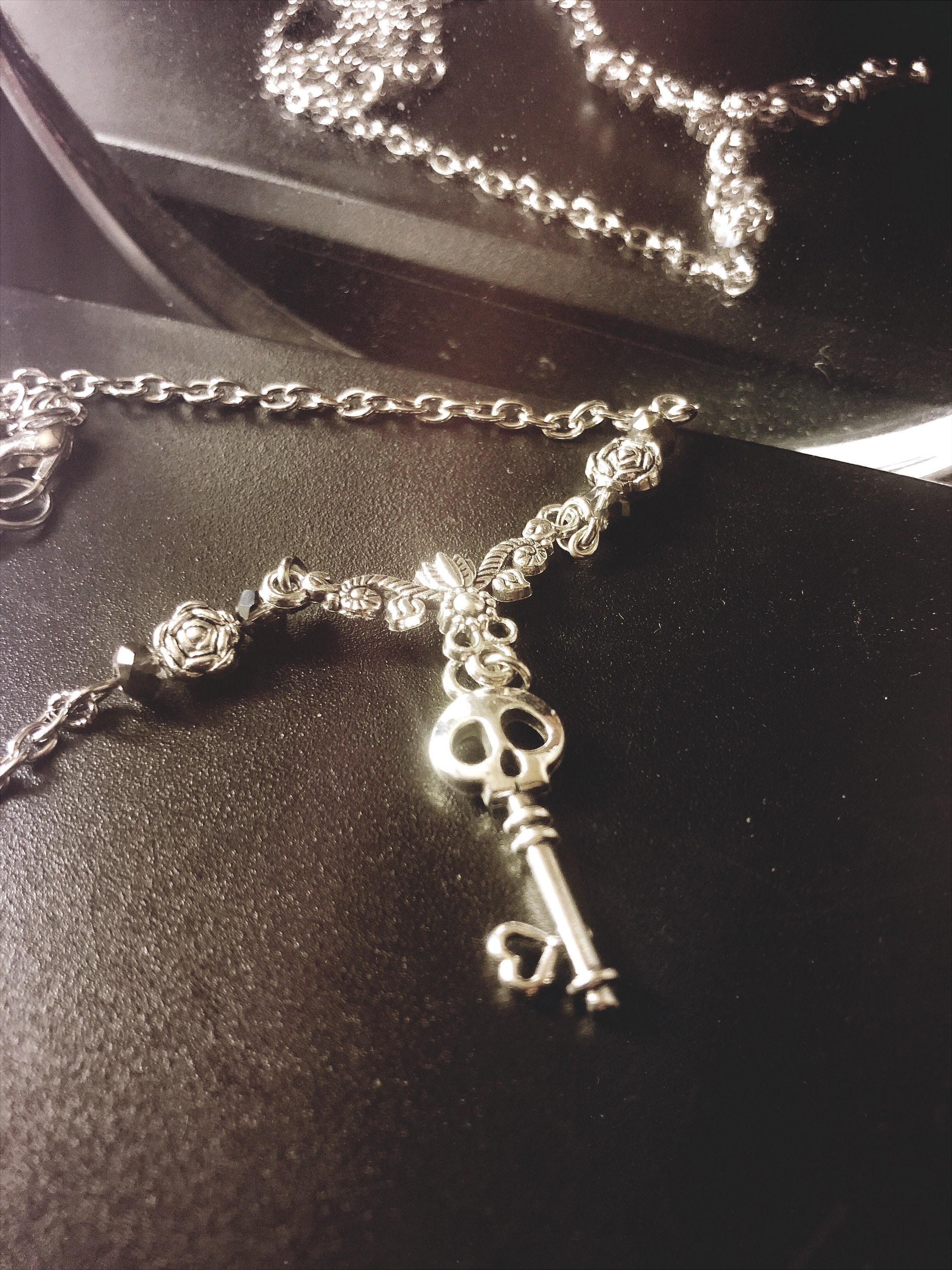 Gothic Victorian Skeleton Key Necklace Goth Delicate Subtle - Etsy