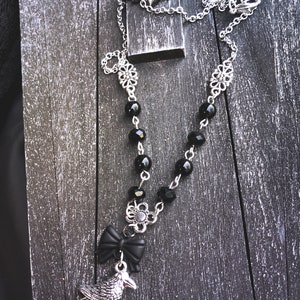 Lenore: Gothic Raven Crow Necklace Victorian Goth - Etsy