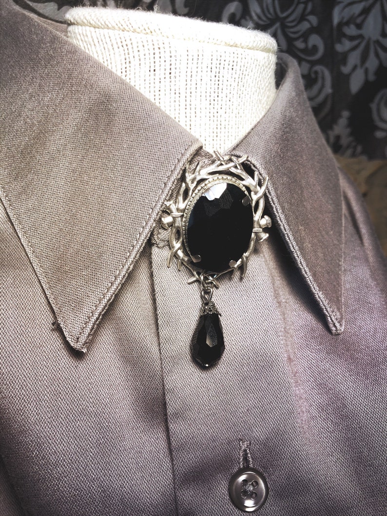 Gothic Black Antler Brooch Witchy Pagan Folk Horror - Etsy