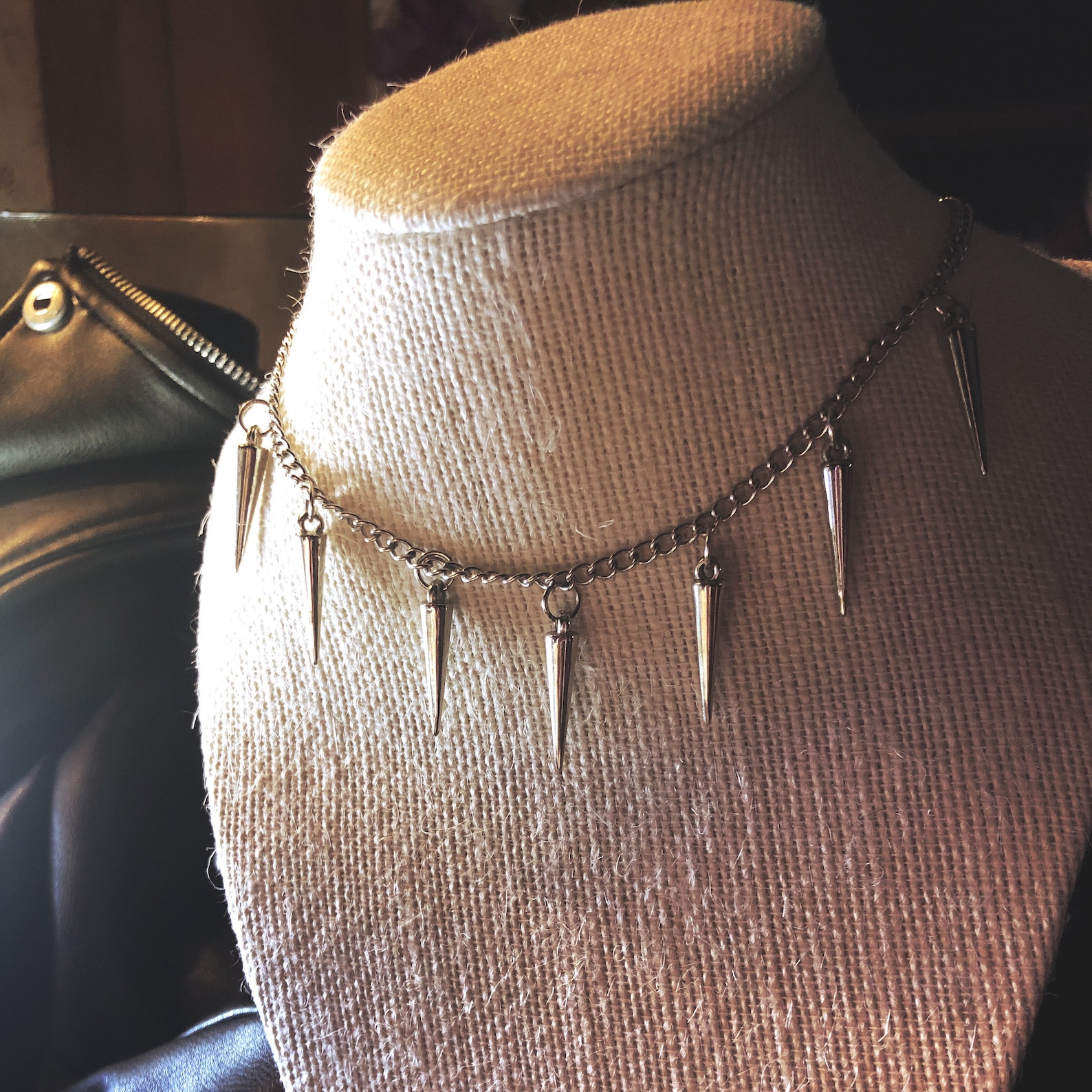Punk Rock Spiked Choker Necklace Goth Alternative Edgy - Etsy