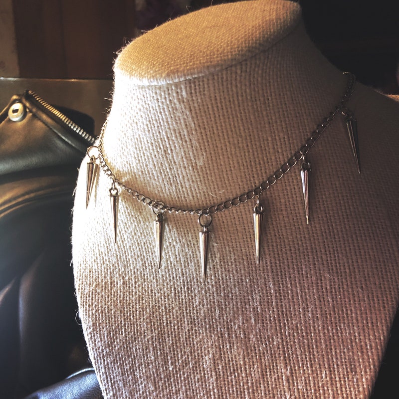 Spiked Necklace Punk - Etsy