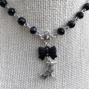 Lenore: Gothic Raven Crow Necklace Victorian Goth - Etsy