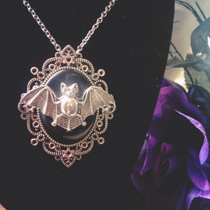 Gothic Vampire Bat Necklace Goth Punk Halloween - Etsy