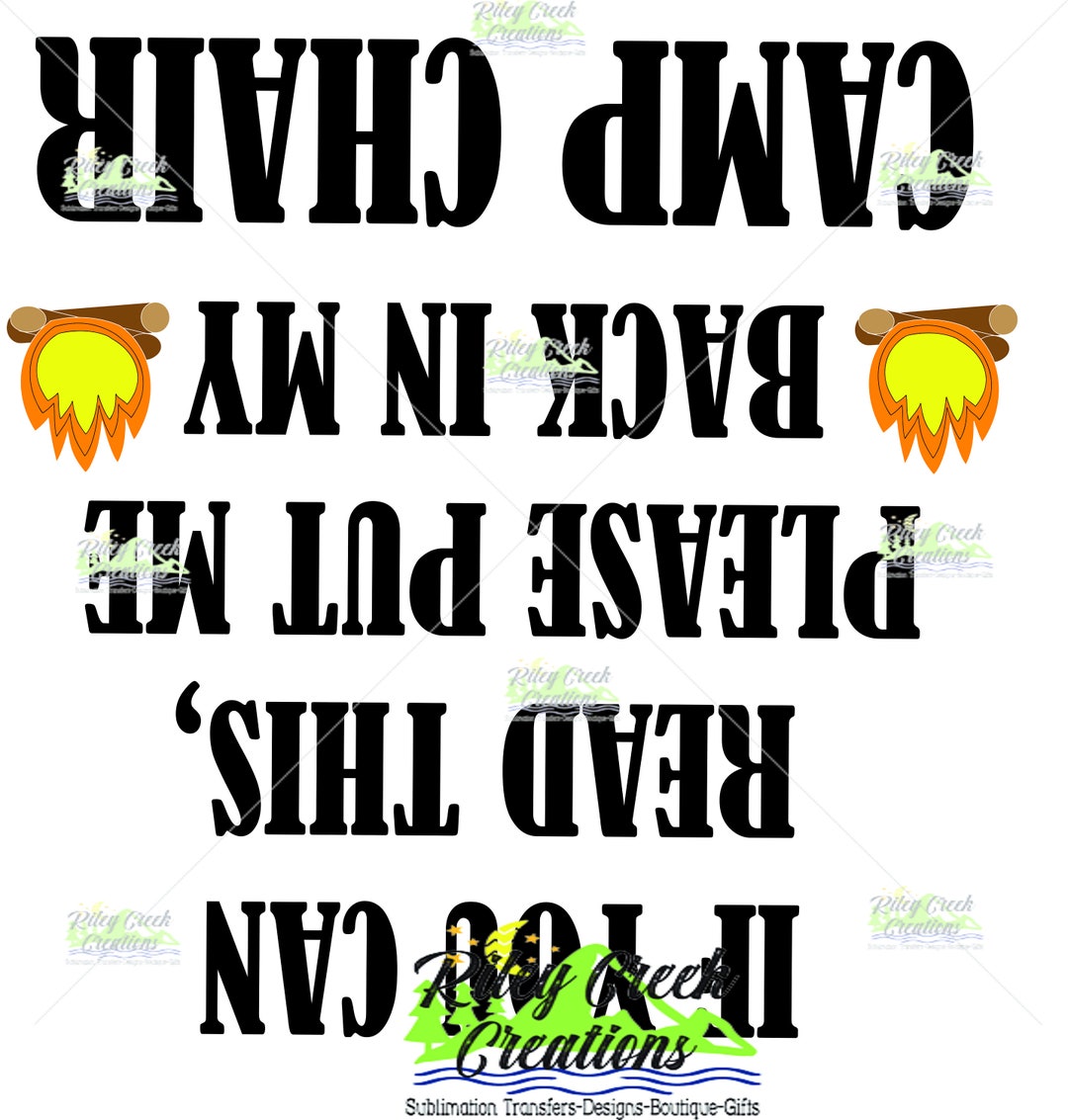 If You Can Read This Please Put Me Back in My Chair 300PNG Digital ...