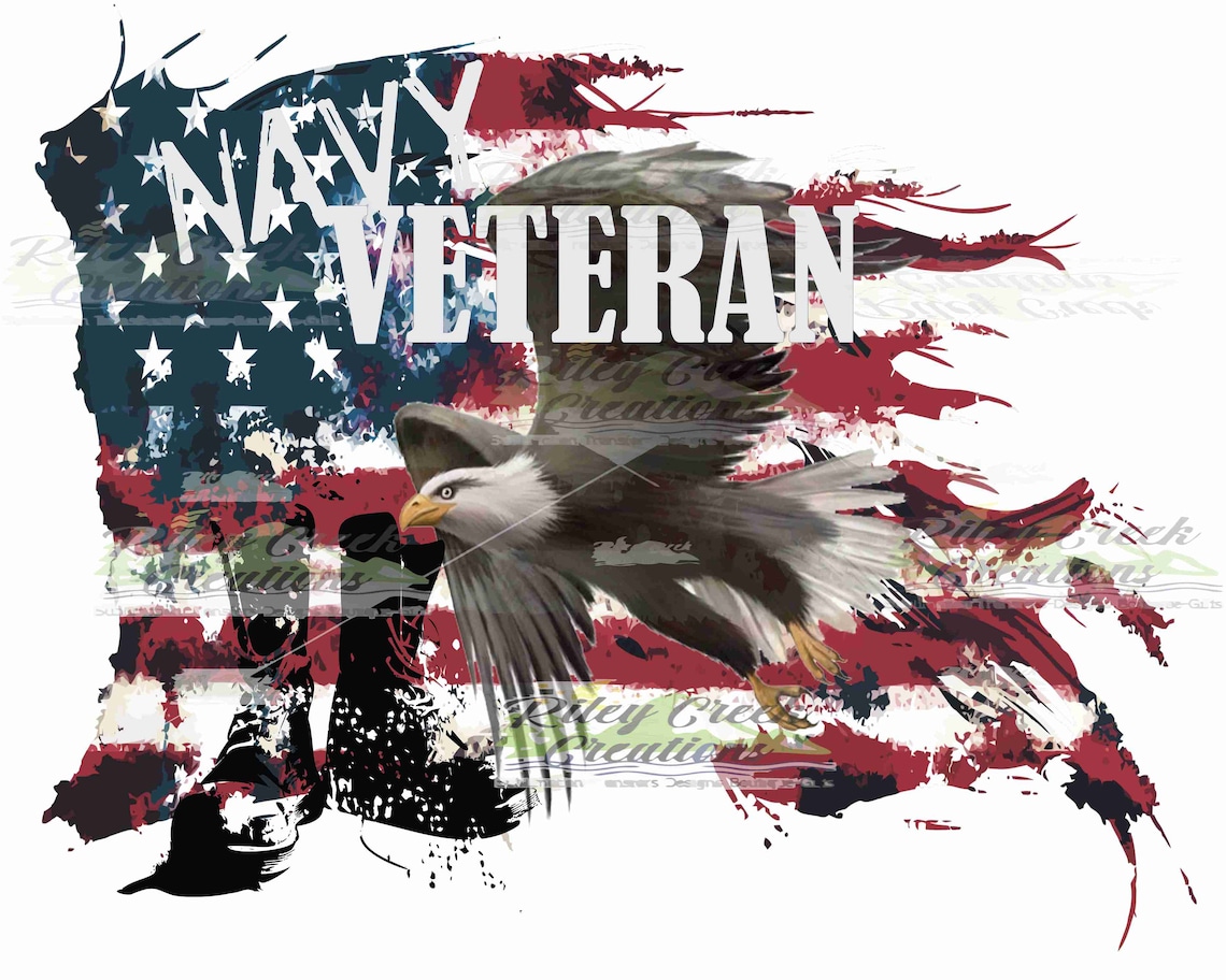 Navy Veteran 300PNG Digital Download. Sublimation Designer Graphic ...