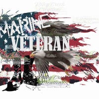 Marine Veteran (sublimation Heat Transfer) USA Crafters DIY Projects ...