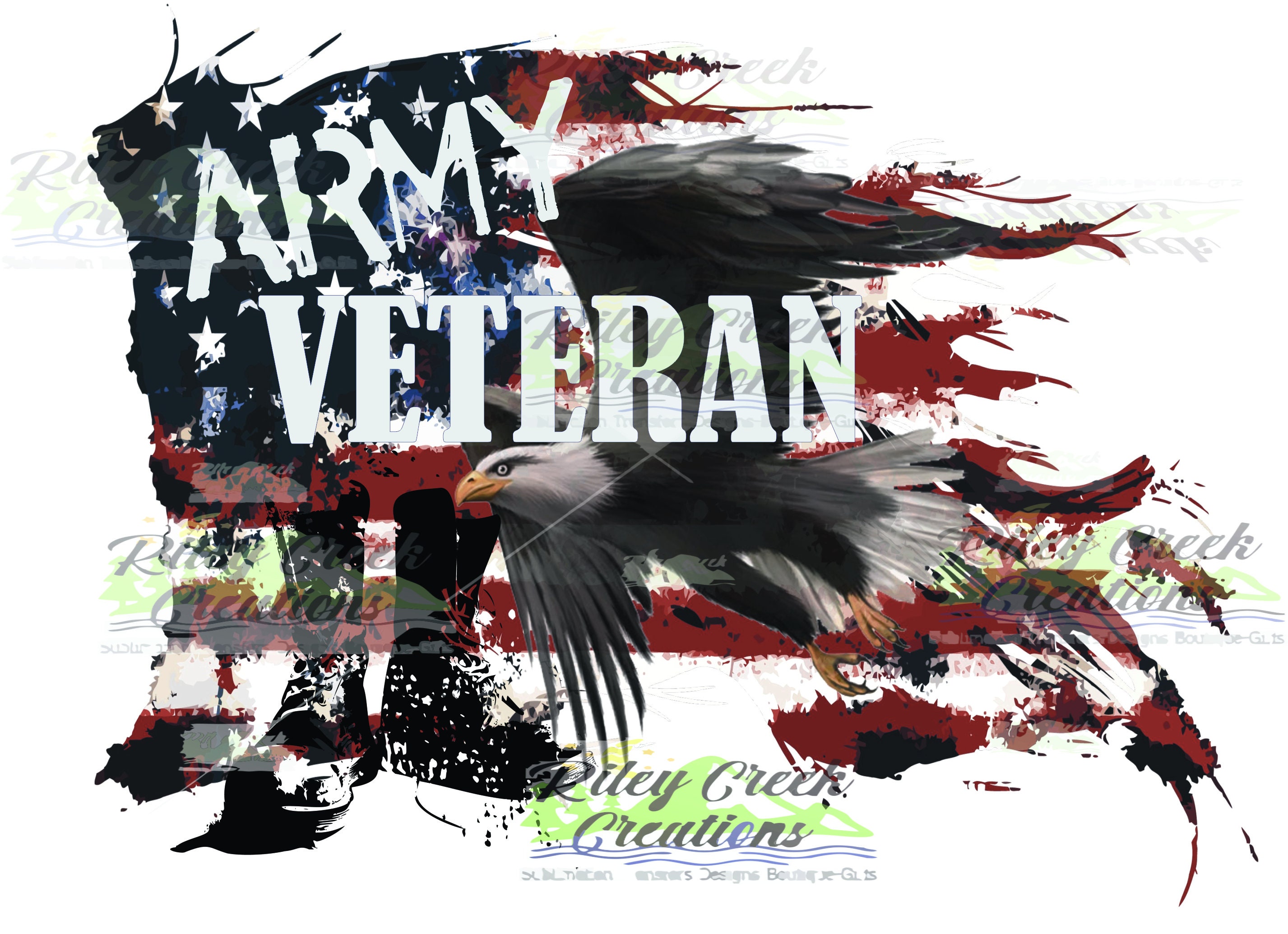 Army Veteran 300PNG Digital Download. Sublimation Designer Graphic ...