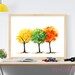 Fall Trees Wall Art Print for Instant Download | Autumn Forest ...