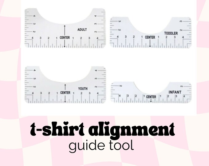 Physical T-shirt Alignment Guide, Alignment Guide With Measuring Tape ...