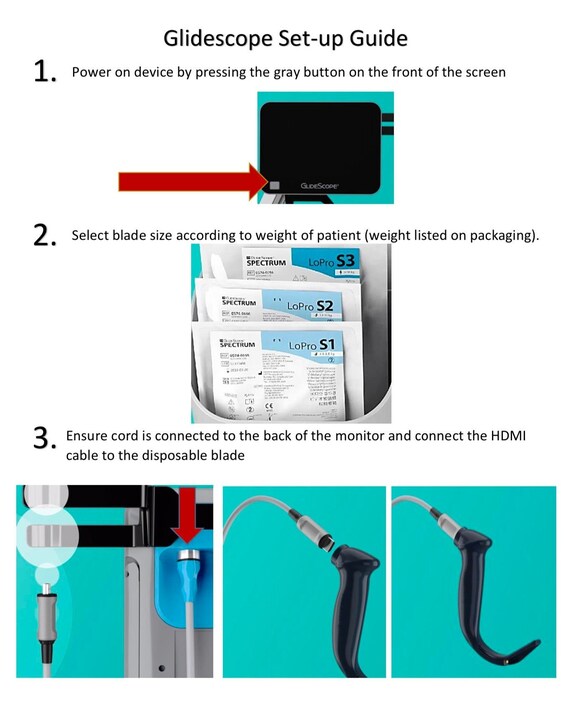 Glidescope Set up Guide | Etsy
