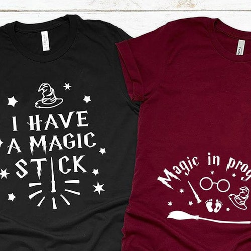Magic in Progress Couples Matching Maternity Expecting - Etsy