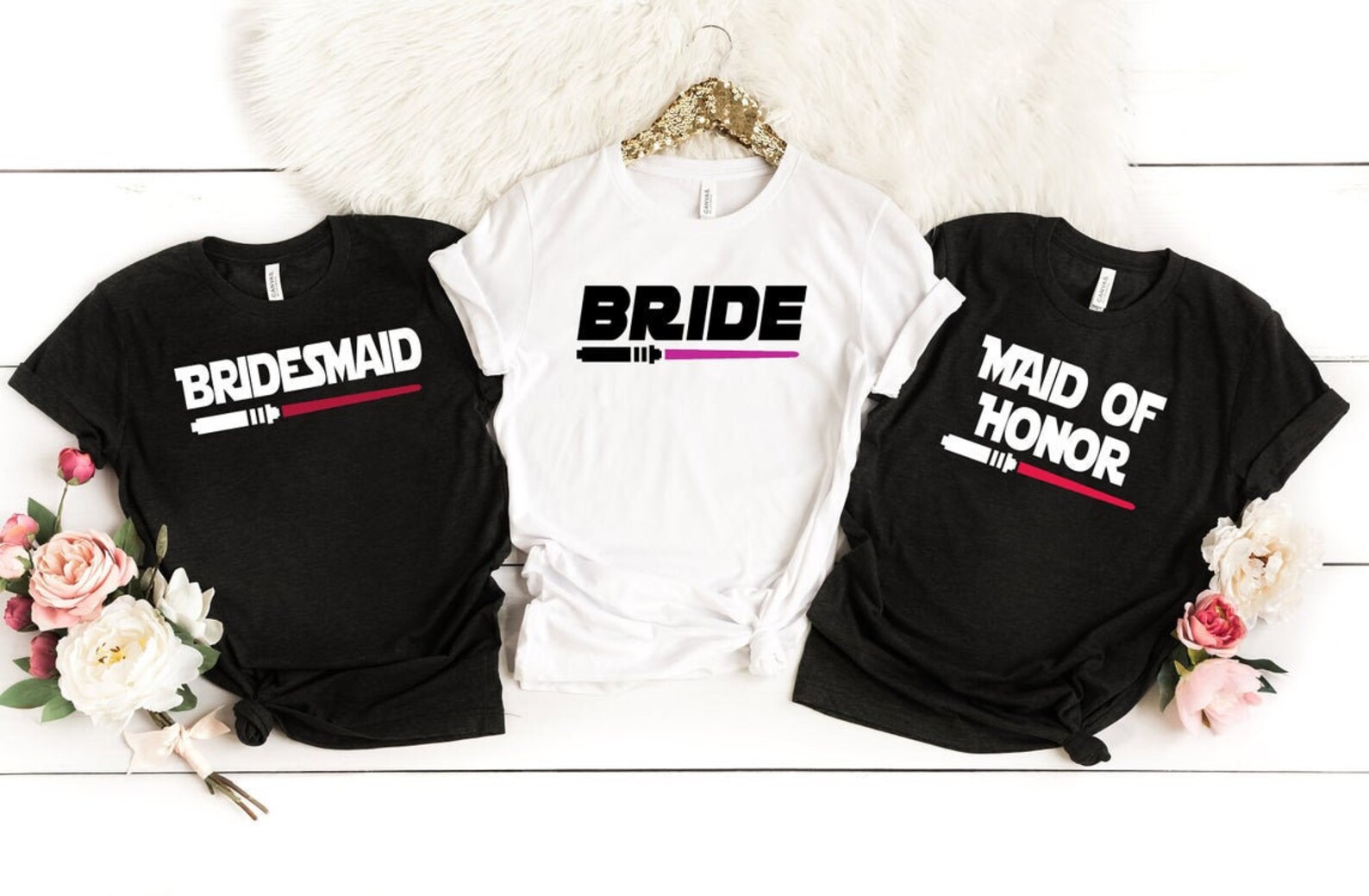 Bridesmaids Shirts Star Wars Wedding Bride Disney Star | Etsy