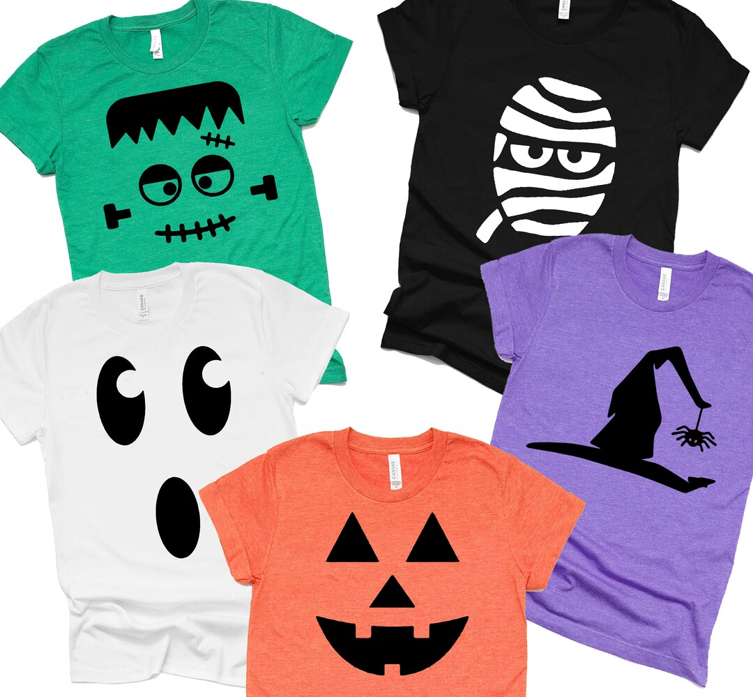 Halloween Group Family Costume Shirts, Matching Halloween Tshirts ...