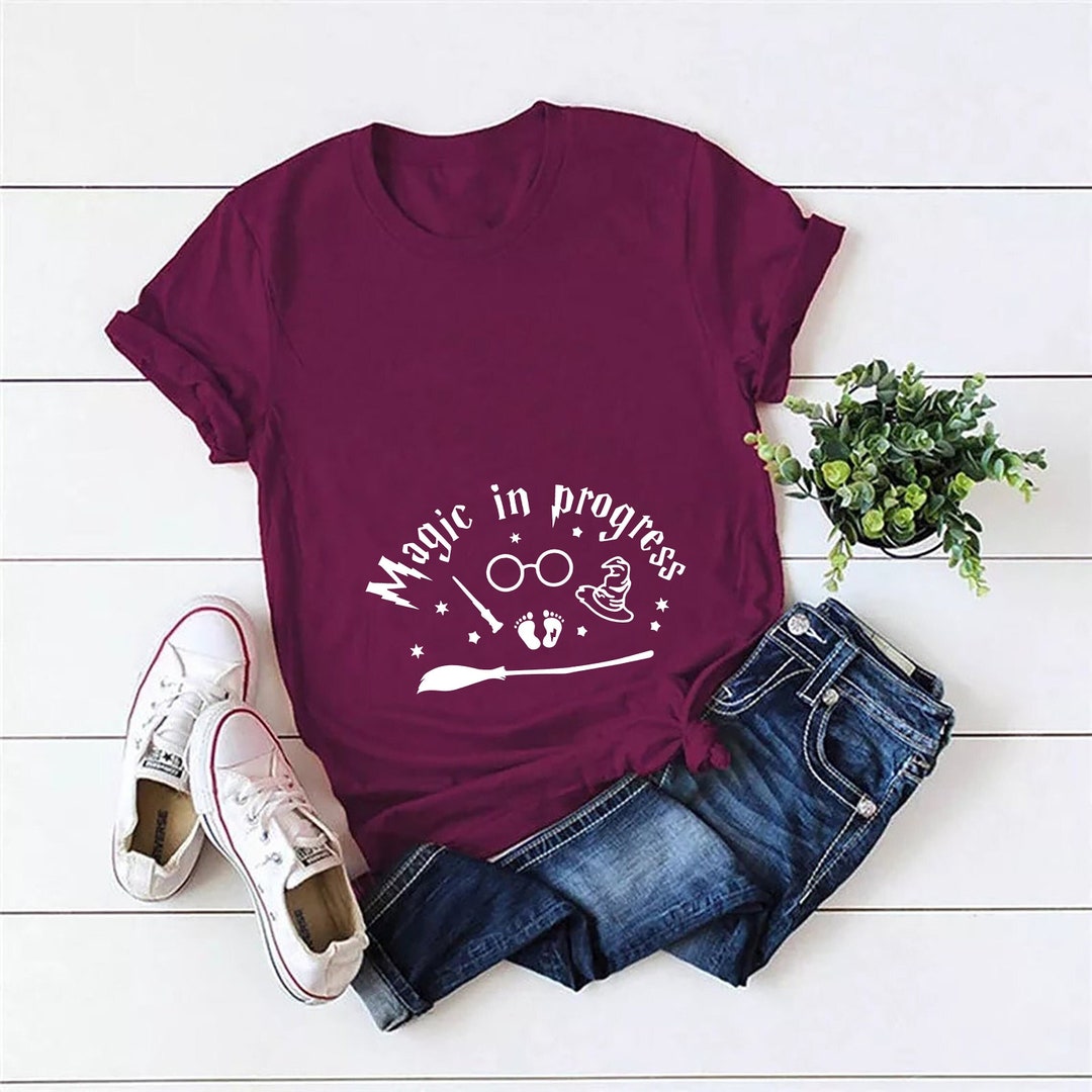 Magic in Progress Tee, Maternity Shirts, Pregnancy Announcement ...