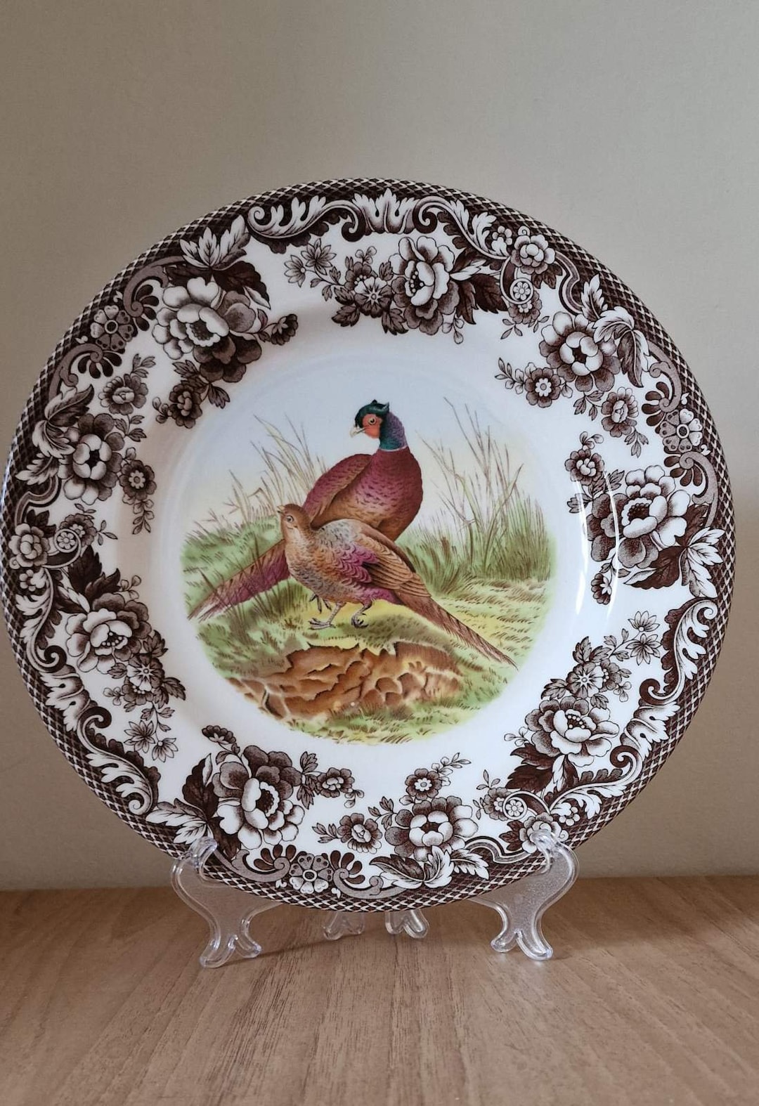 Spode Woodland Serie Pheasant Display Dinner Plate - Etsy