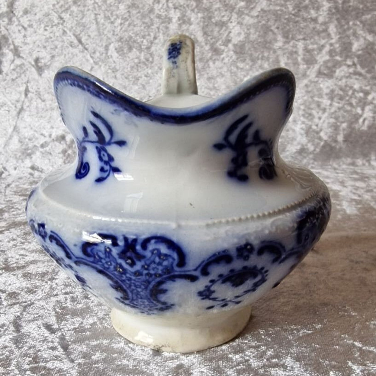 A Rare Flow Blue ‘alton’ Cream Jug Made by W.H. Grindley C1890s. so ...