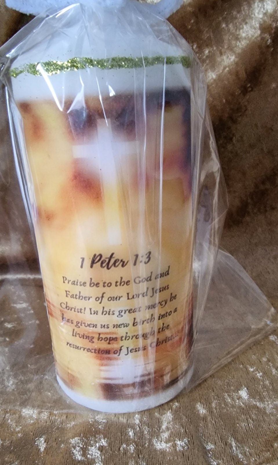 JESUS CHRIST CROSS Candle, Christian Candle Faith Candle Love Candle ...